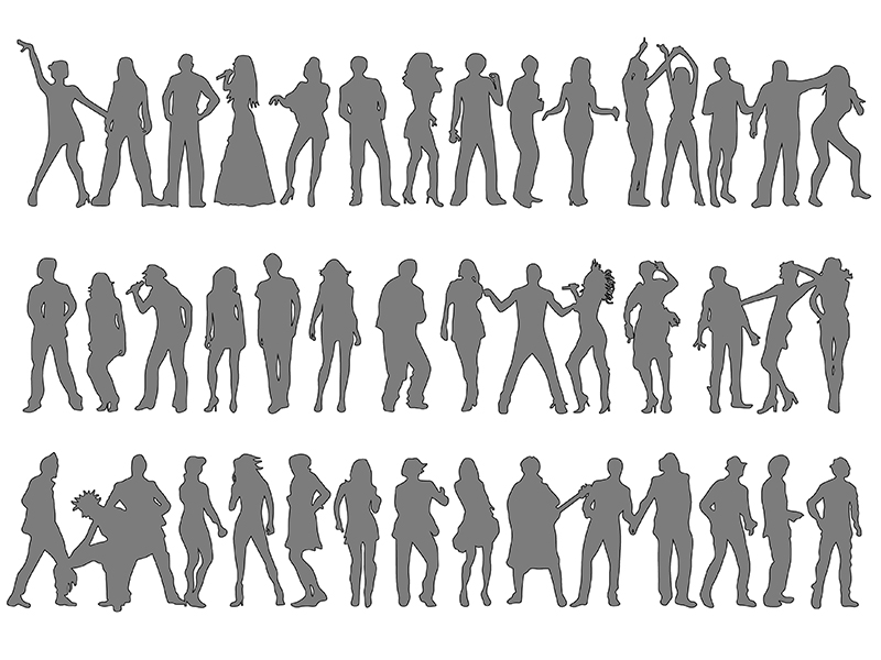 Dancer figures 01 - Archweb dwg