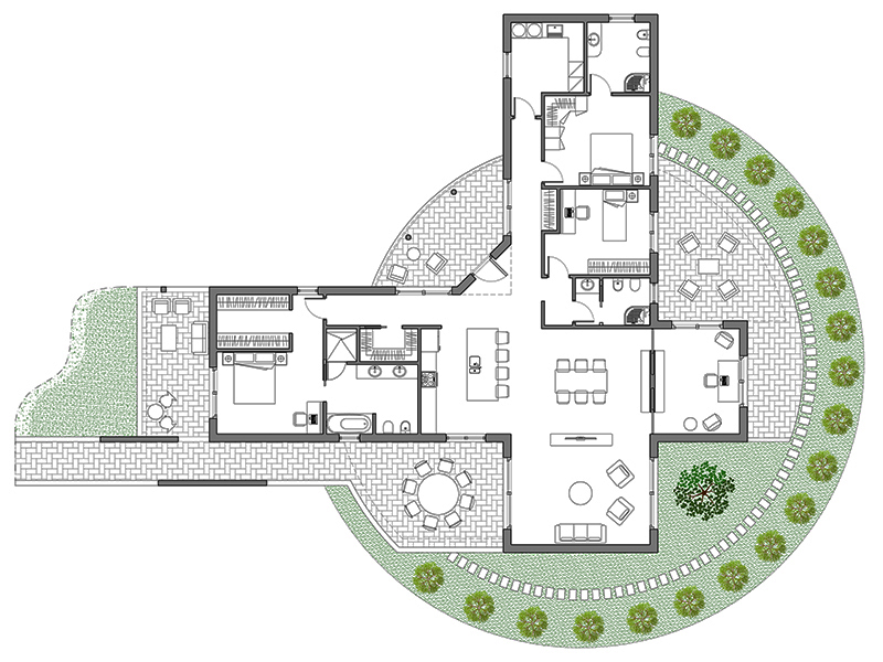 Villa 11 project diagram - Archweb dwg