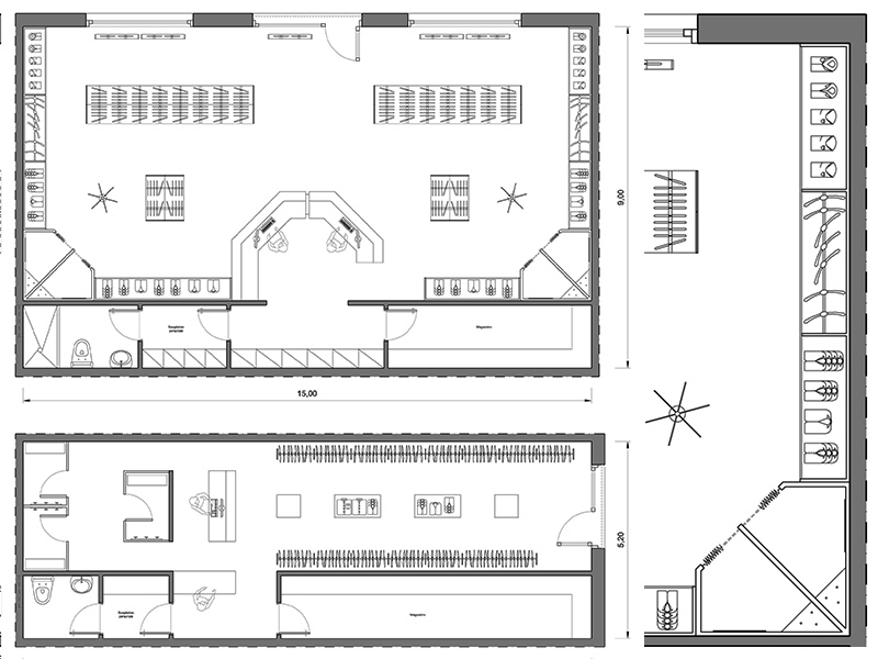 Clothing store 05 - Archweb dwg
