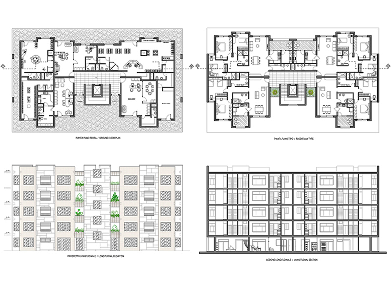 Casa en línea 16 - Archweb dwg