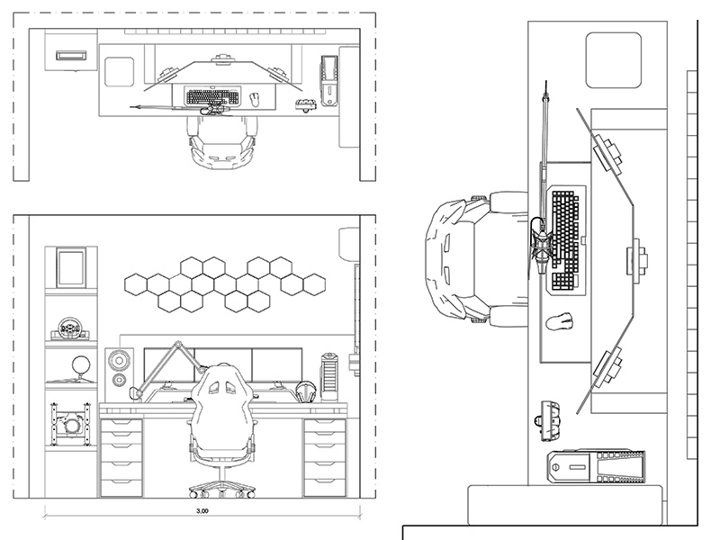 Gaming room 01 - Archweb dwg