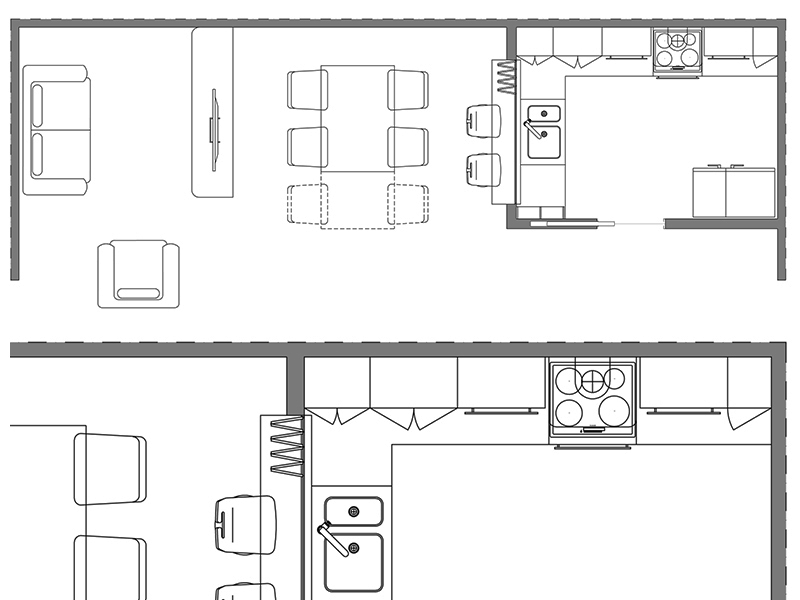 Living area dwg 01 - Archweb cad block