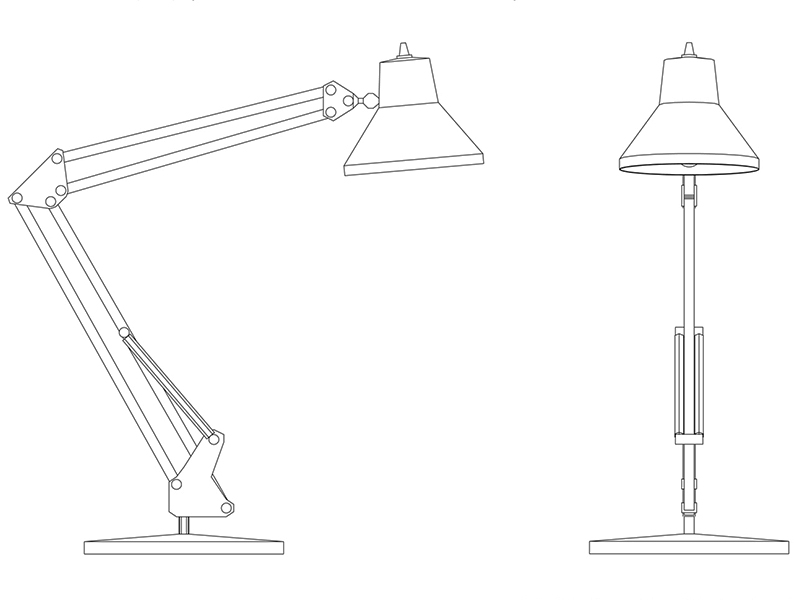 Table Lamp 06 - Archweb dwg